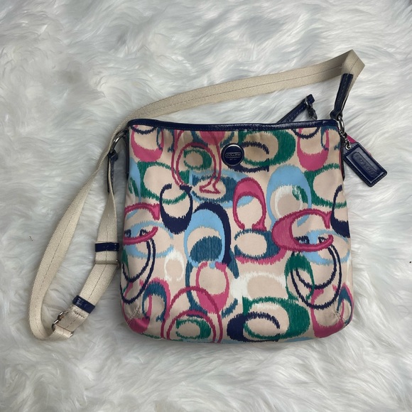 Coach | Bags | Coach Scribble Ikat Crossbody Bag | Poshmark